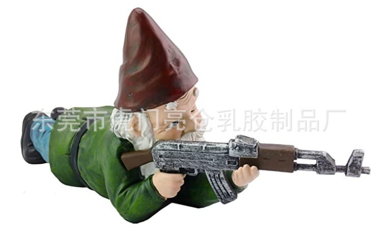 Army Garden Dwarf Statue Combat Troop Garden Dwarf Resin Craft Ornament ...
