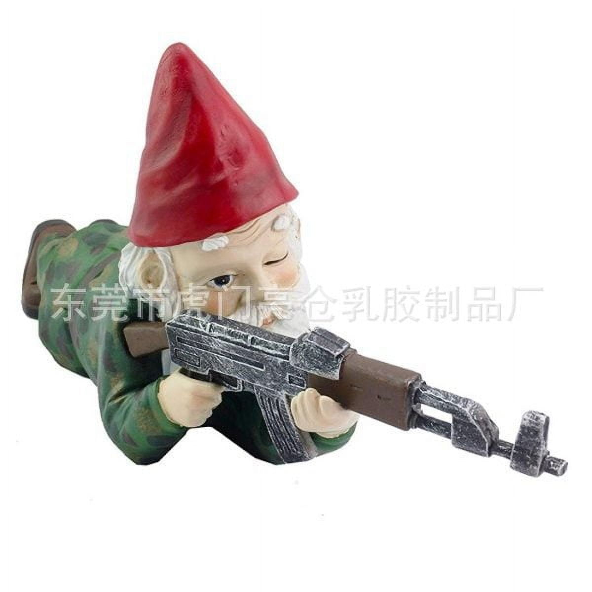 Army Garden Dwarf Statue Combat Troop Garden Dwarf Resin Craft Ornament ...