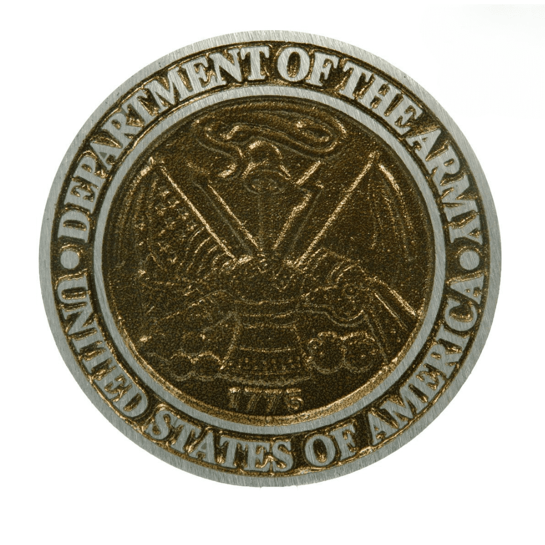 Army Grave Marker, Aluminum Cemetery Plaque, Memorial Flag Holder, Made ...