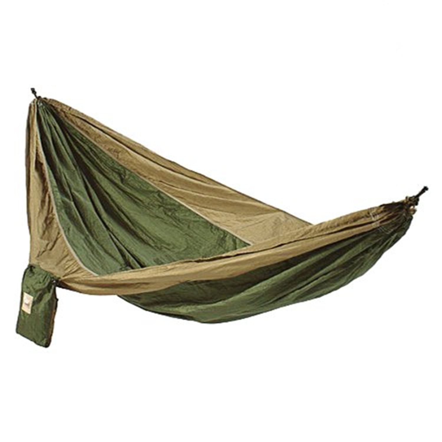 Hammaka Army Green And Brown Parachute Silk Hammock, Lightweight, 2 ...