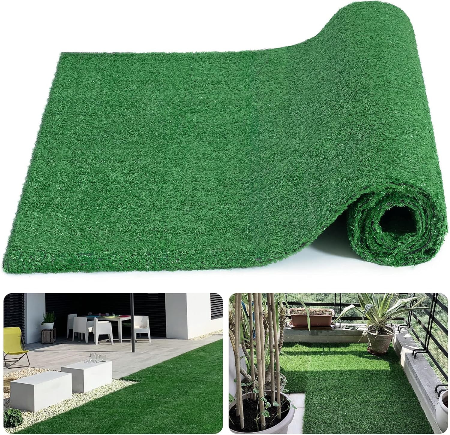 Army Green Artificial Grass Turf, Natural Looking Synthetic Fake Grass ...