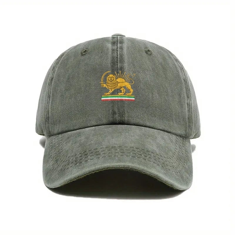 Army Green Make Iranian Great Again Hat Army Green Vintage Iran Flag ...