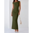 Army Green One Shoulder Ruched Bodycon Maxi Dress For Evening Formal ...