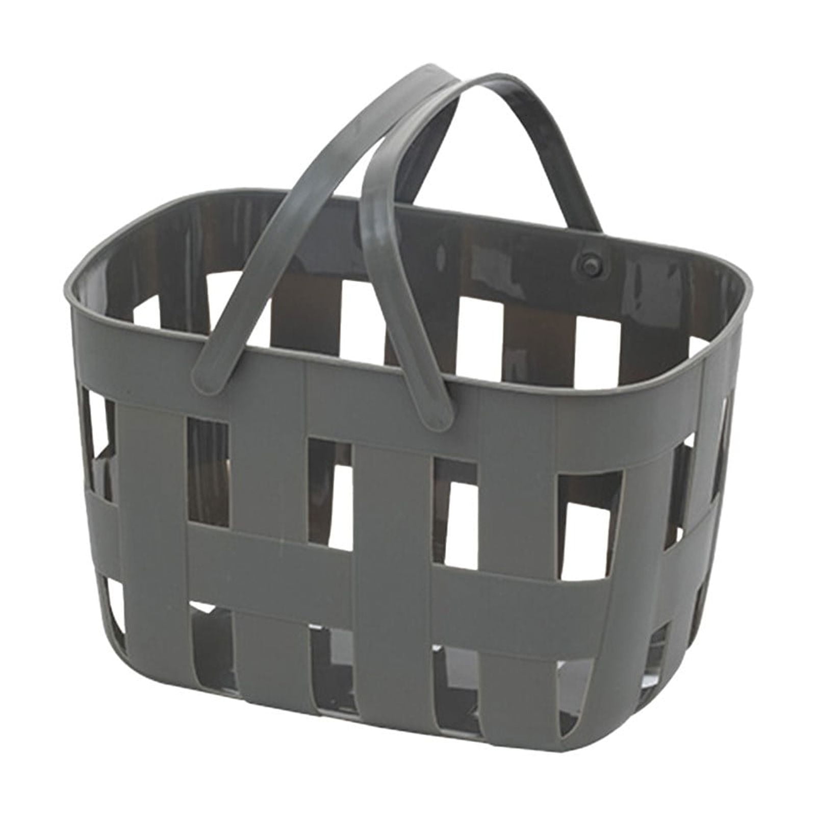 Army Green Plastic Handheld Bath Shower Basket Storage Organizer With ...