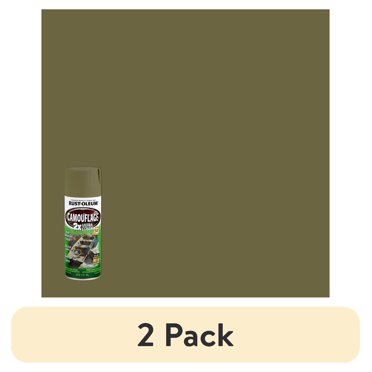 (2 pack) Earth Brown, Rust-Oleum Camouflage 2X Ultra Cover Spray Paint ...