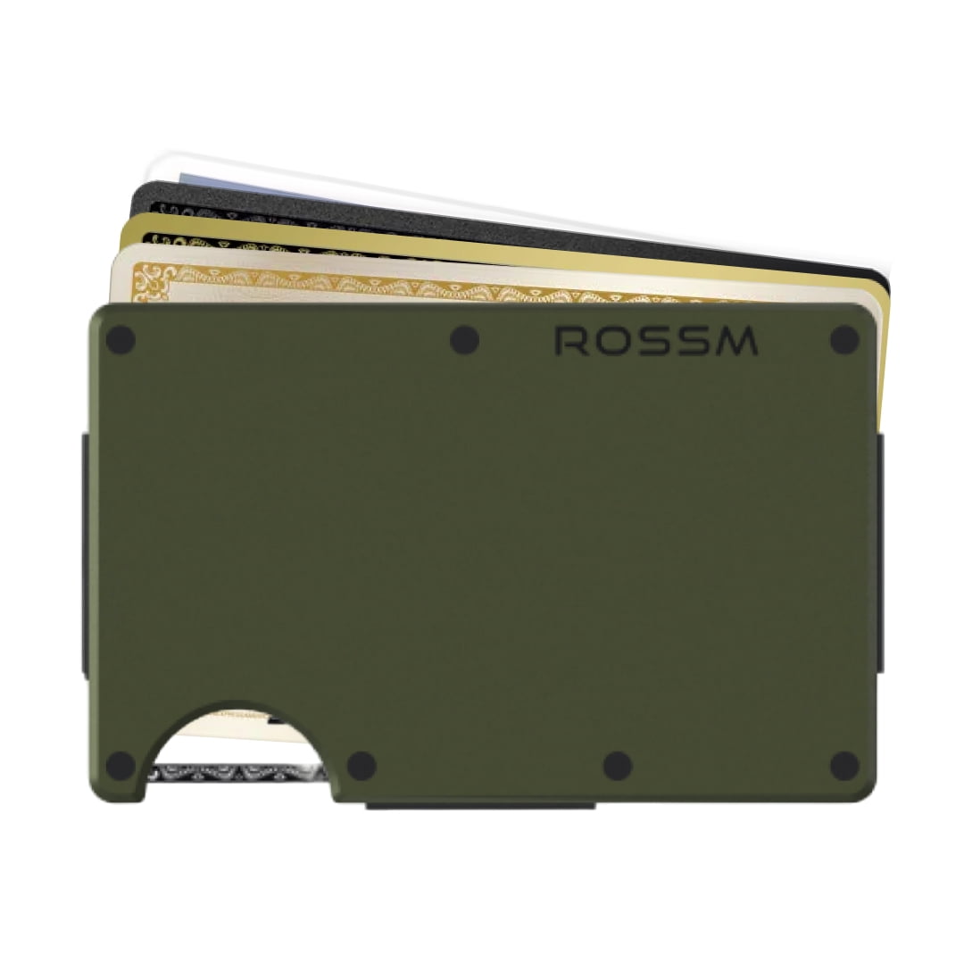 Army Green Slim RFID-Blocking Minimalist Wallet for Men - Walmart.com