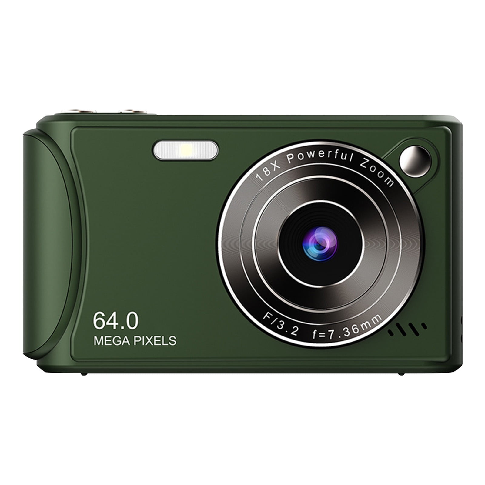 Army Green Student Digital Camera With 18X Digital Zoom 2.4 Inch Lcd ...