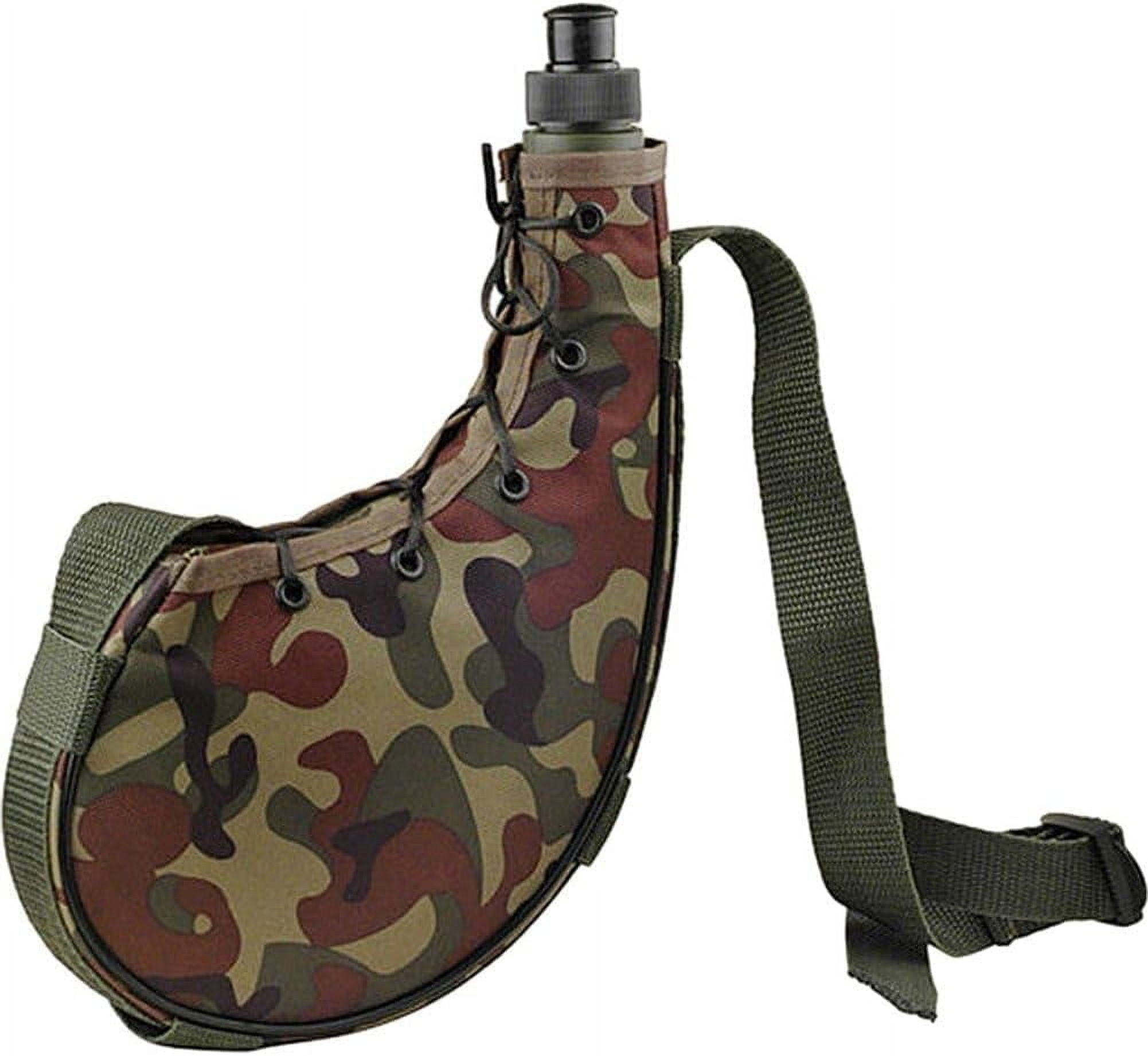 Army Hip Flask Outdoor Military Canteen Water Bottle with Belt and ...