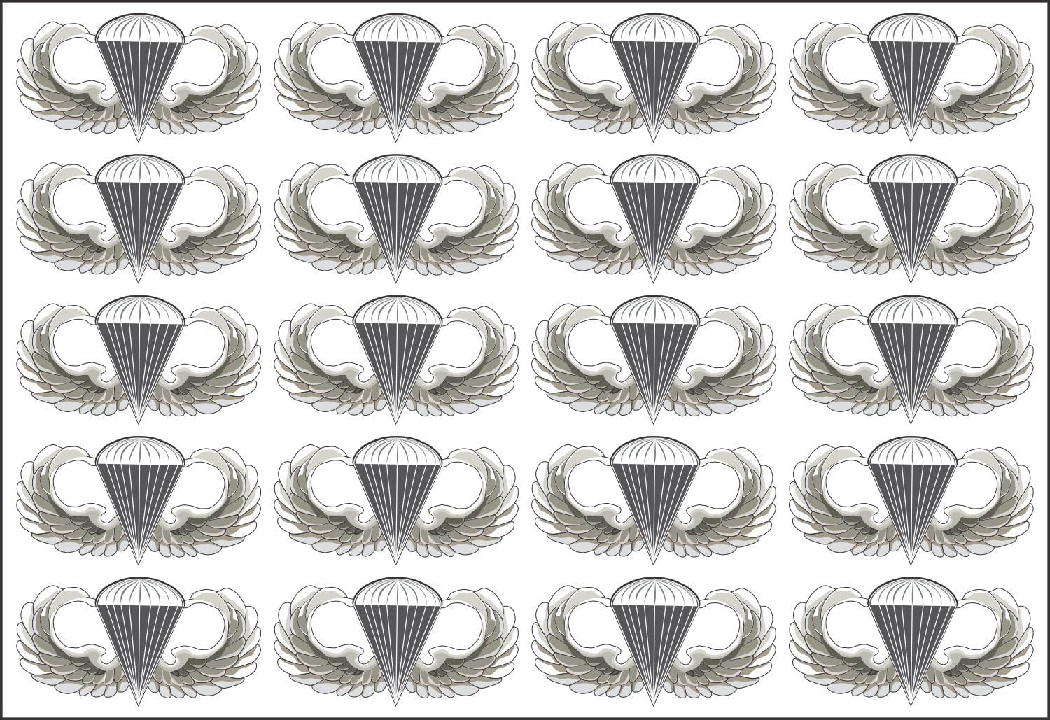 Army Jump Wings 20x2 Peel and Stick Decals - Walmart.com