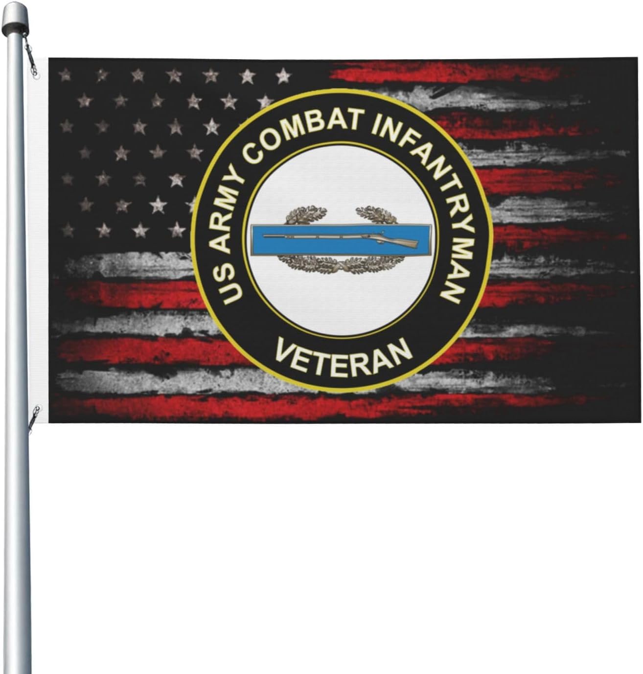 Army Lieutenant Rank Veteran Flag for Indoor Home House Decor Durable ...