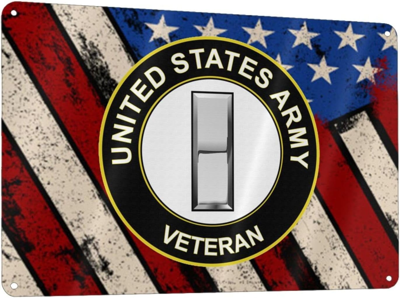 Army Lieutenant Rank Veteran Metal Tin Sign 8x12 Inch - Walmart.com