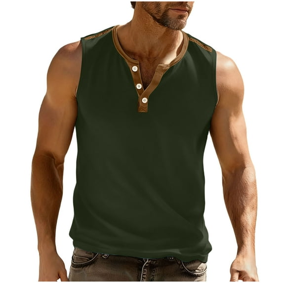 Army Lime Green Mens Crew Neck Vests Sport Athletic Running Tops Vest ...