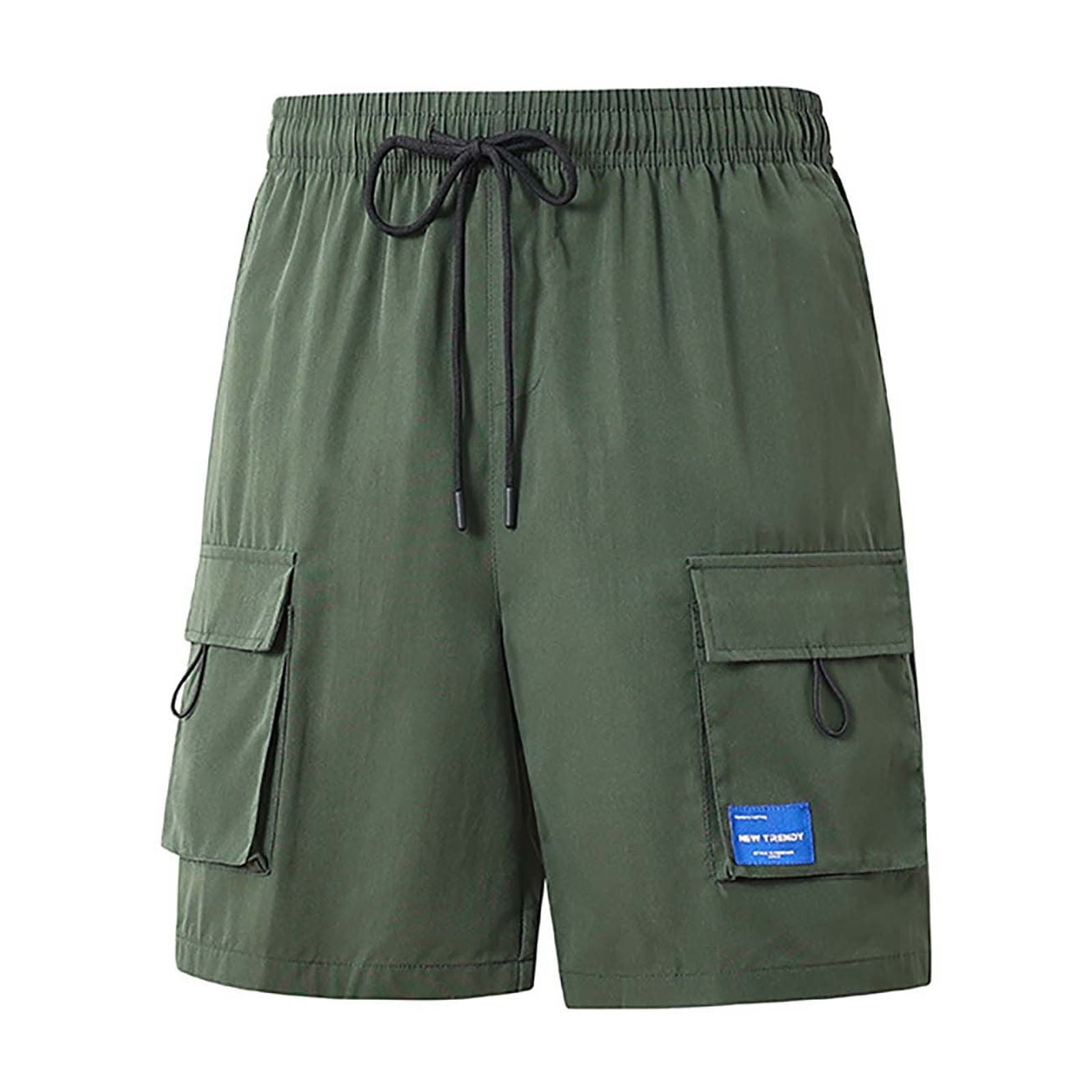 Army Lime Green Mens Pants Shorts for Mens Workout Athletic Running ...