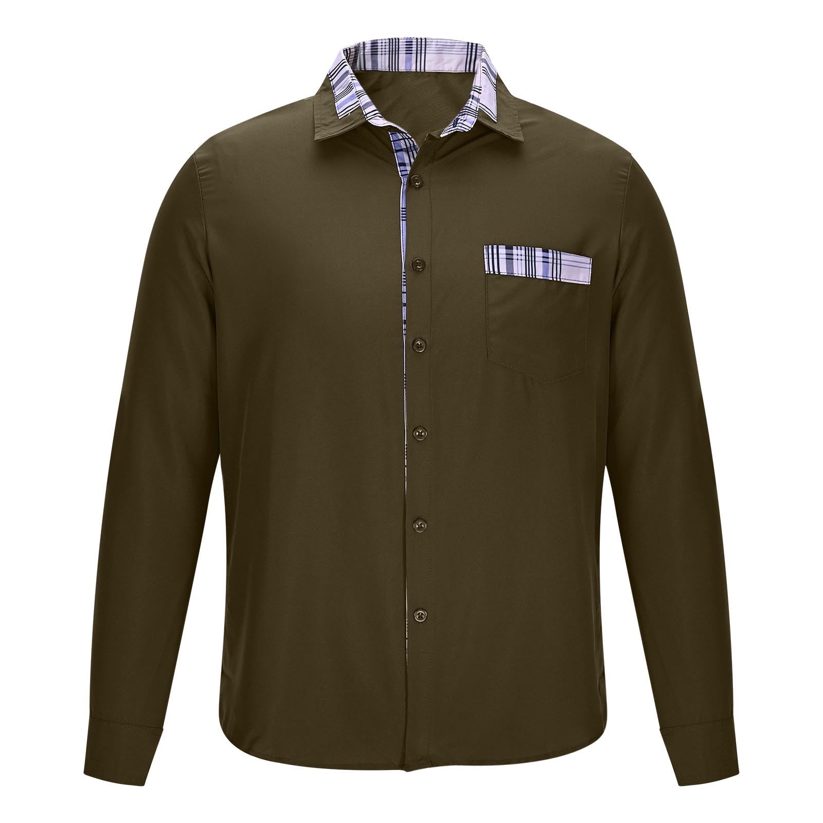 Army Lime Green Turtleneck Spandex T Shirts for Man Winter Fall Long ...