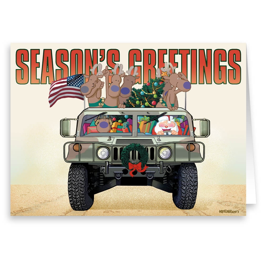 Army & Marine Christmas Card - Holiday Cards - 18 Cards and 19 ...