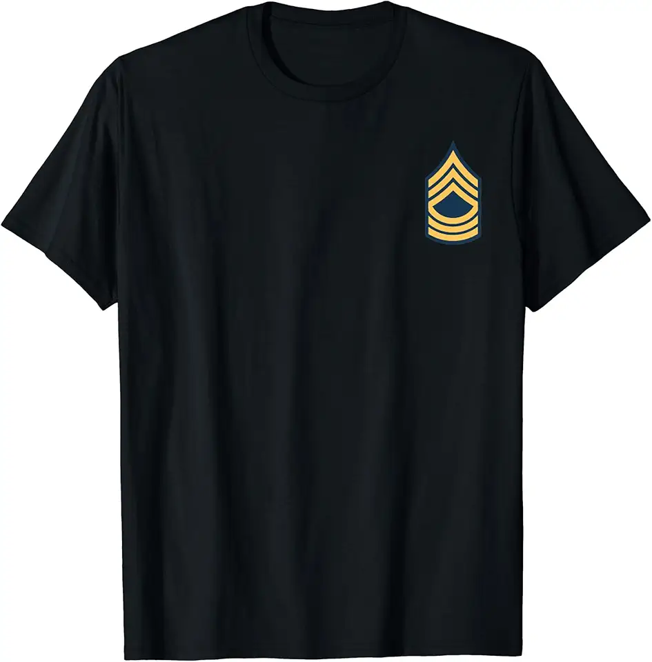 Army Master Sergeant E-8 Military Rank Insignia T-Shirt - Walmart.com