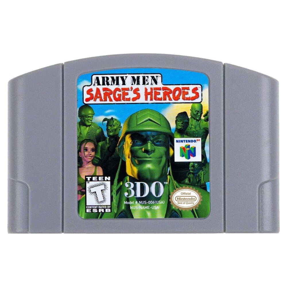 Army Men: Sarge's Heroes N64 Cartridge Card for N64 Console - Walmart.com