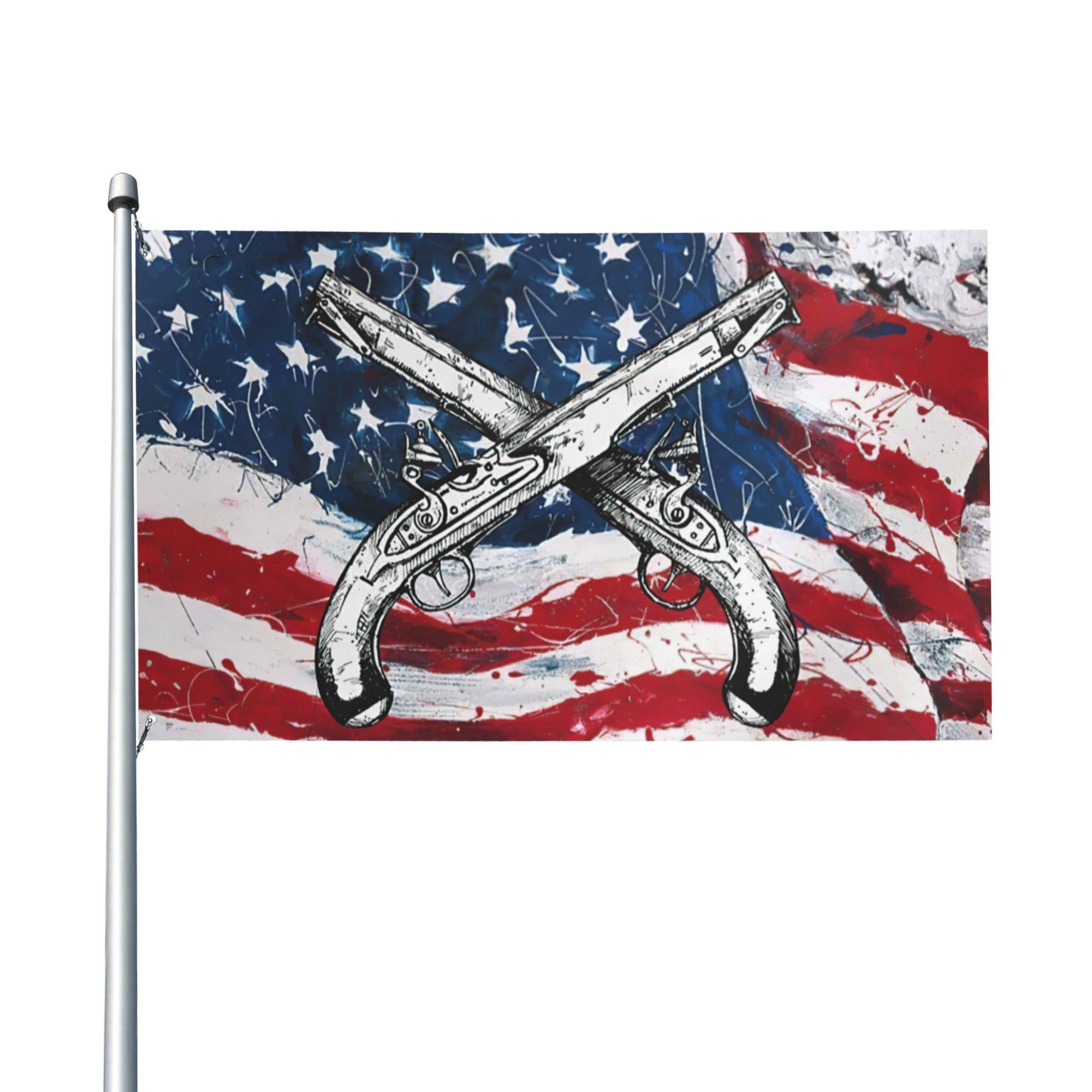 Army Military Police Branch Crossed Pistols Flag For Indoor Home House ...