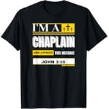 Army Navy Chaplain Appreciation Christian Message John 3:16 T-Shirt ...
