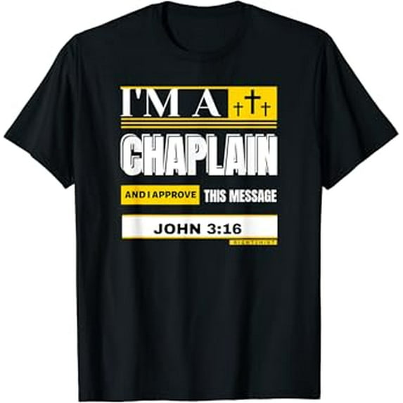 Army Navy Chaplain Appreciation Christian Message John 3:16 T-Shirt ...