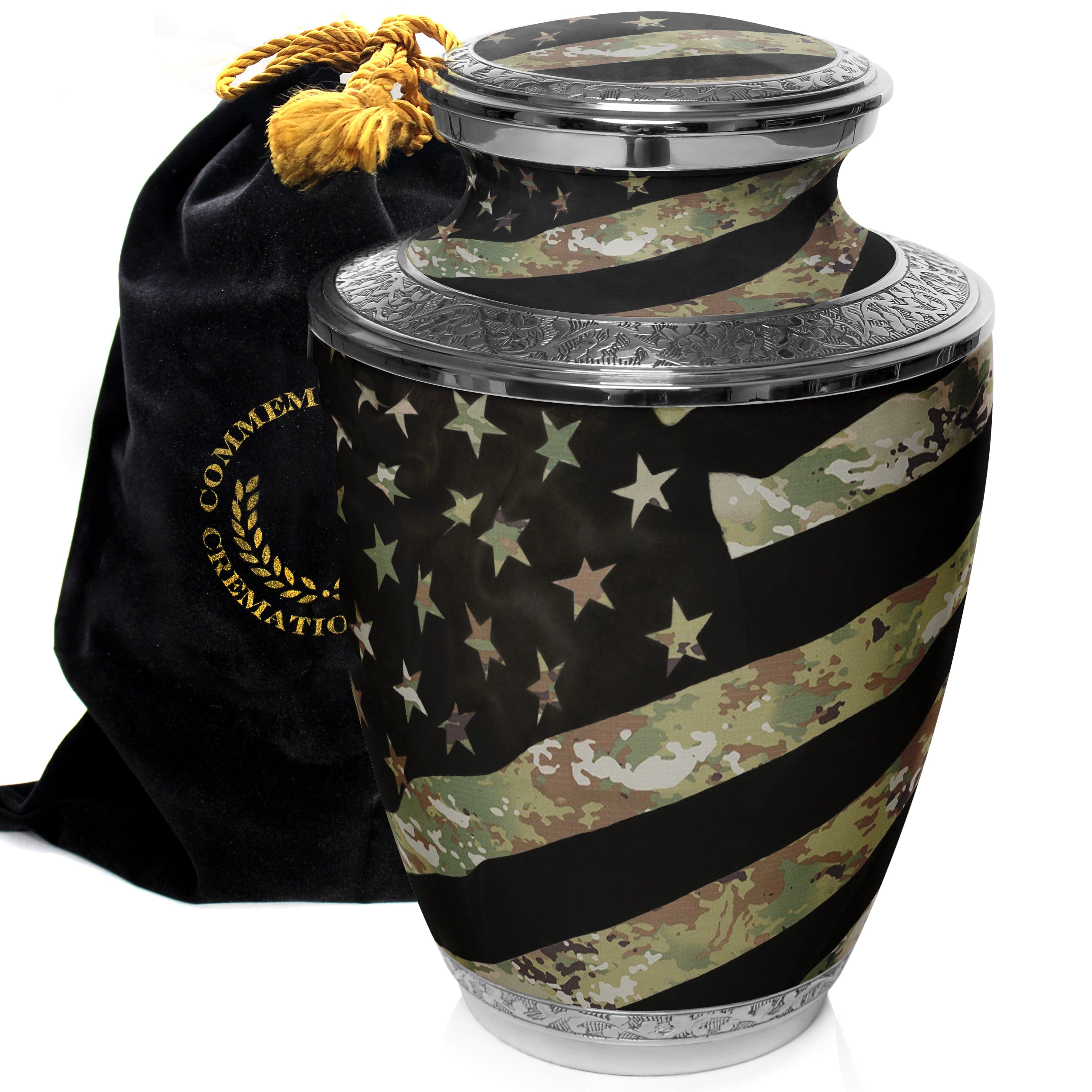 Army OCP Flag Military Cremation Urns for Human Ashes Adult Urns for ...