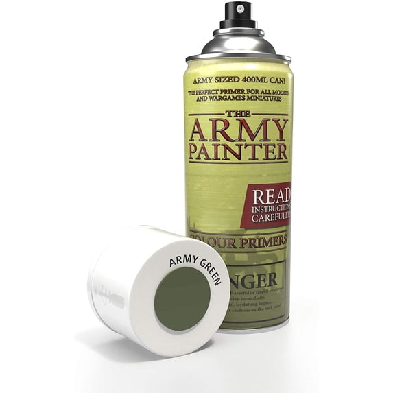 The Army Painter Colour Primer Spray, Army Green, Acrylic Matte, 400ml ...