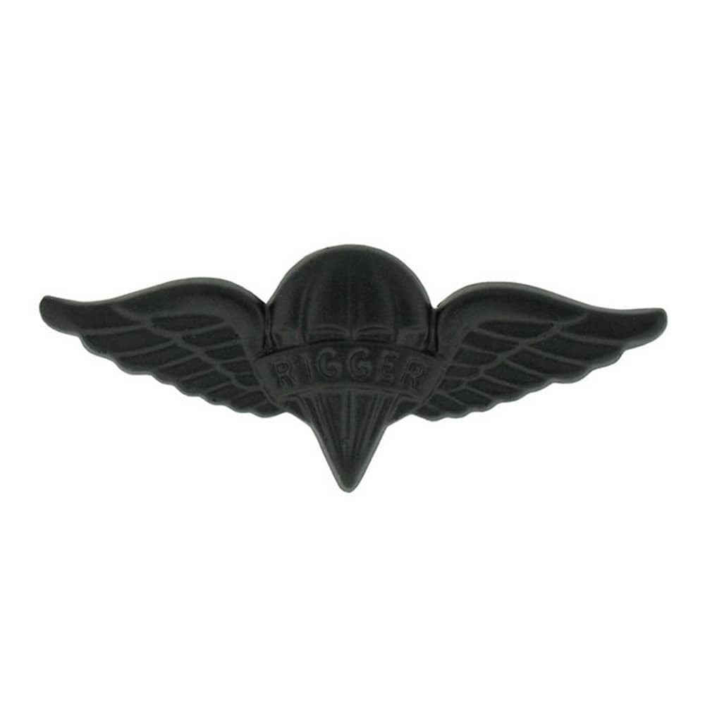 Army Pararigger Parachute Rigger Badge Black Metal Pin-On - Walmart.com