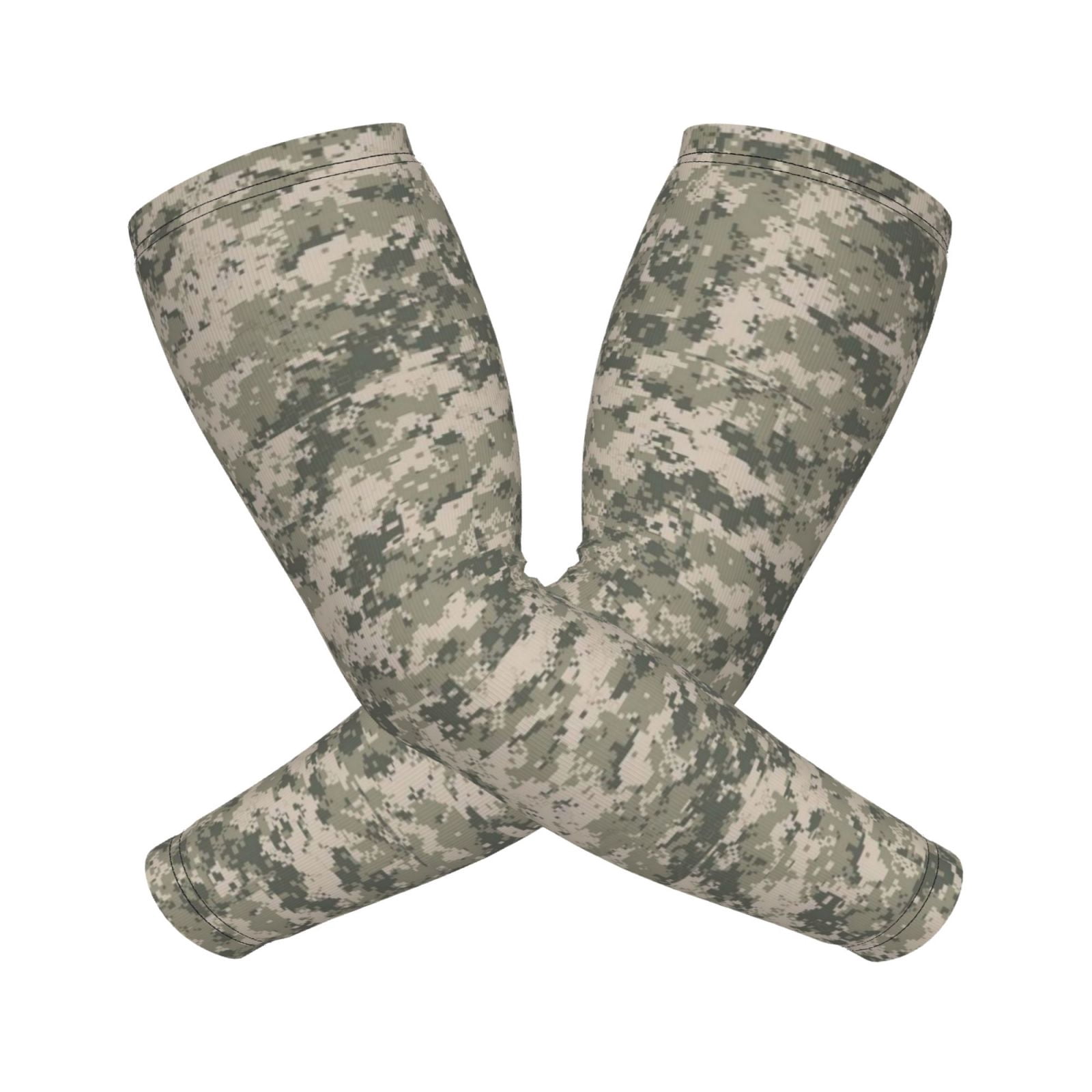 Army Pixel Camouflage Arm Sleeves For Men And Women Compression Sun ...