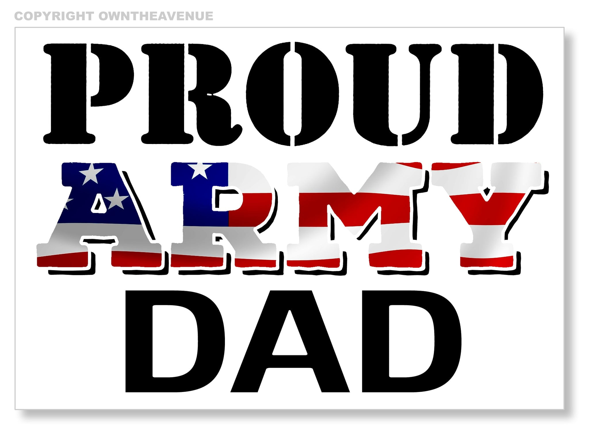 Army Proud Dad Car Truck Window Bumper Laptop Cup Cooler Sticker Decal ...
