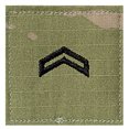 Army ROTC OCP Hook & Loop Corporal Patch - Walmart.com