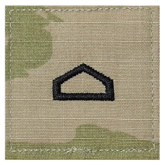 Army ROTC OCP Hook & Loop Private First Class Patch - Walmart.com