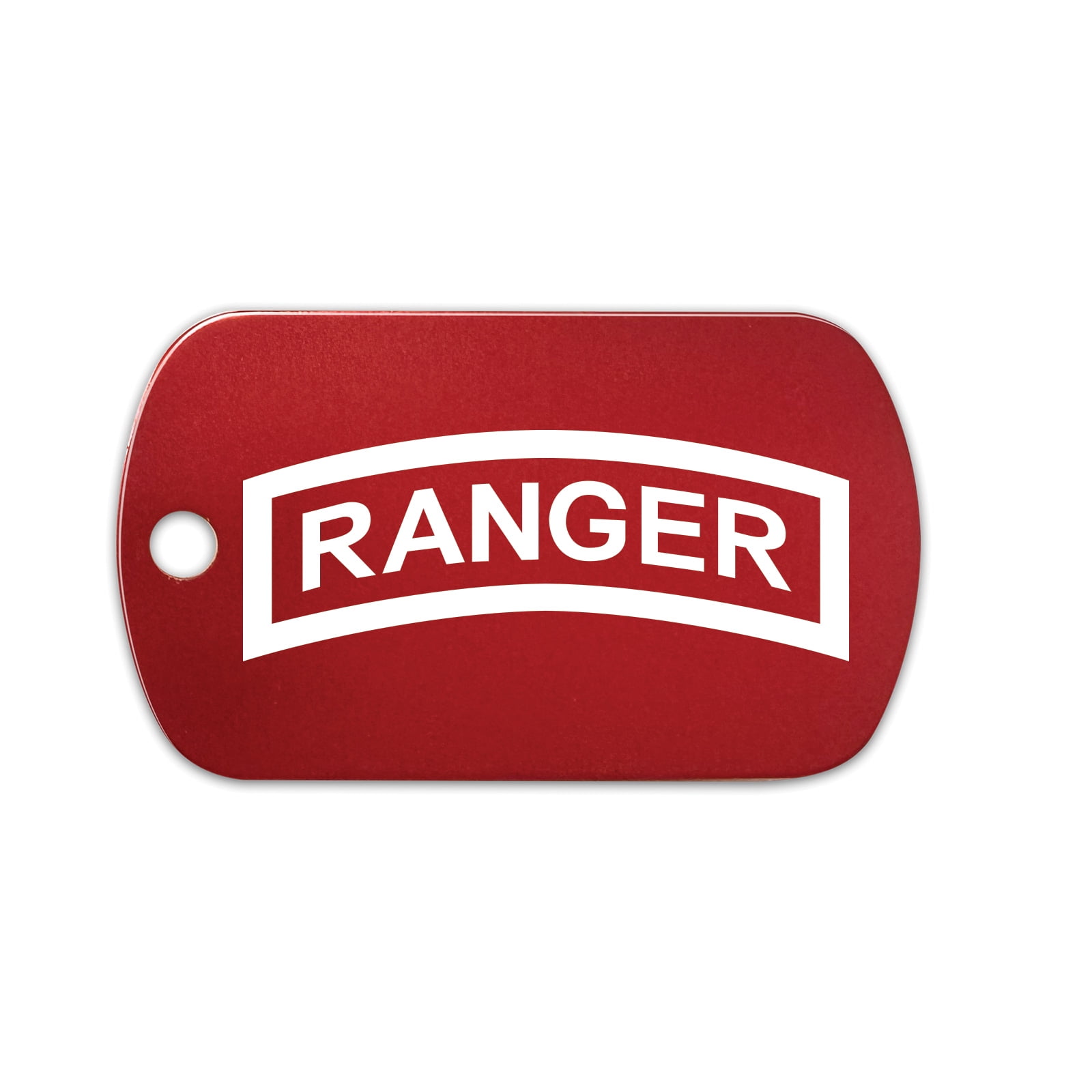 Army Rangers GI Dog Tag Aluminum Keychain elite infantry unit spec op ...