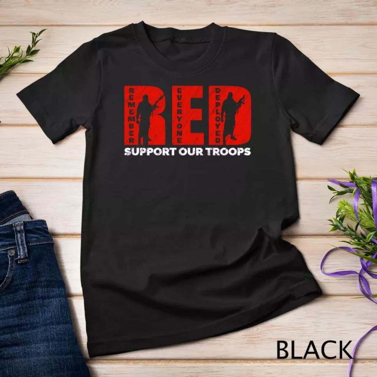 Army Red Friday Support Soldiers Or Armed Forces T-Shirt Unisex S-5XL ...