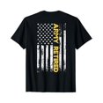 Army Retired Military U.S. Army Thin Gold Line American Flag T-Shirt ...