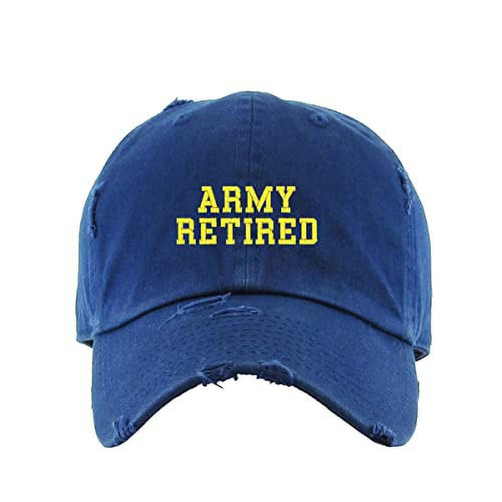 Army Retired Vintage Baseball Cap Embroidered Cotton Adjustable ...