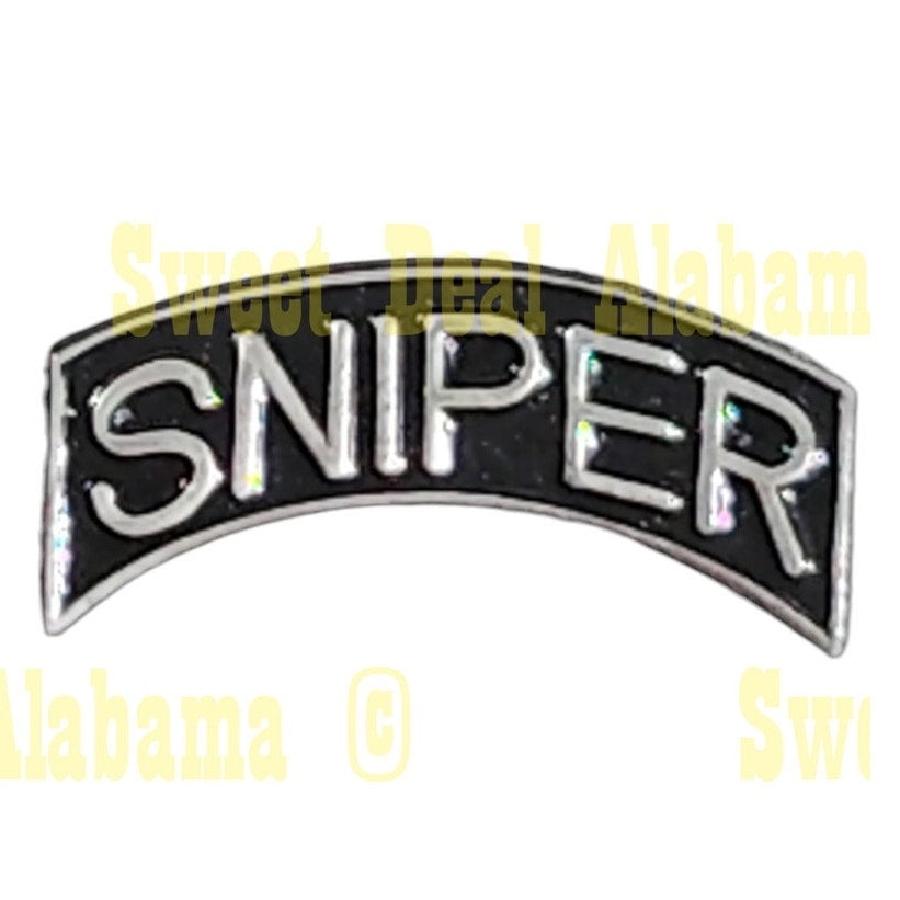 Army "SNIPER" Hat, Lapel or Brooch Novelty Collectors Pin 1-1/4"W x 5/8 ...