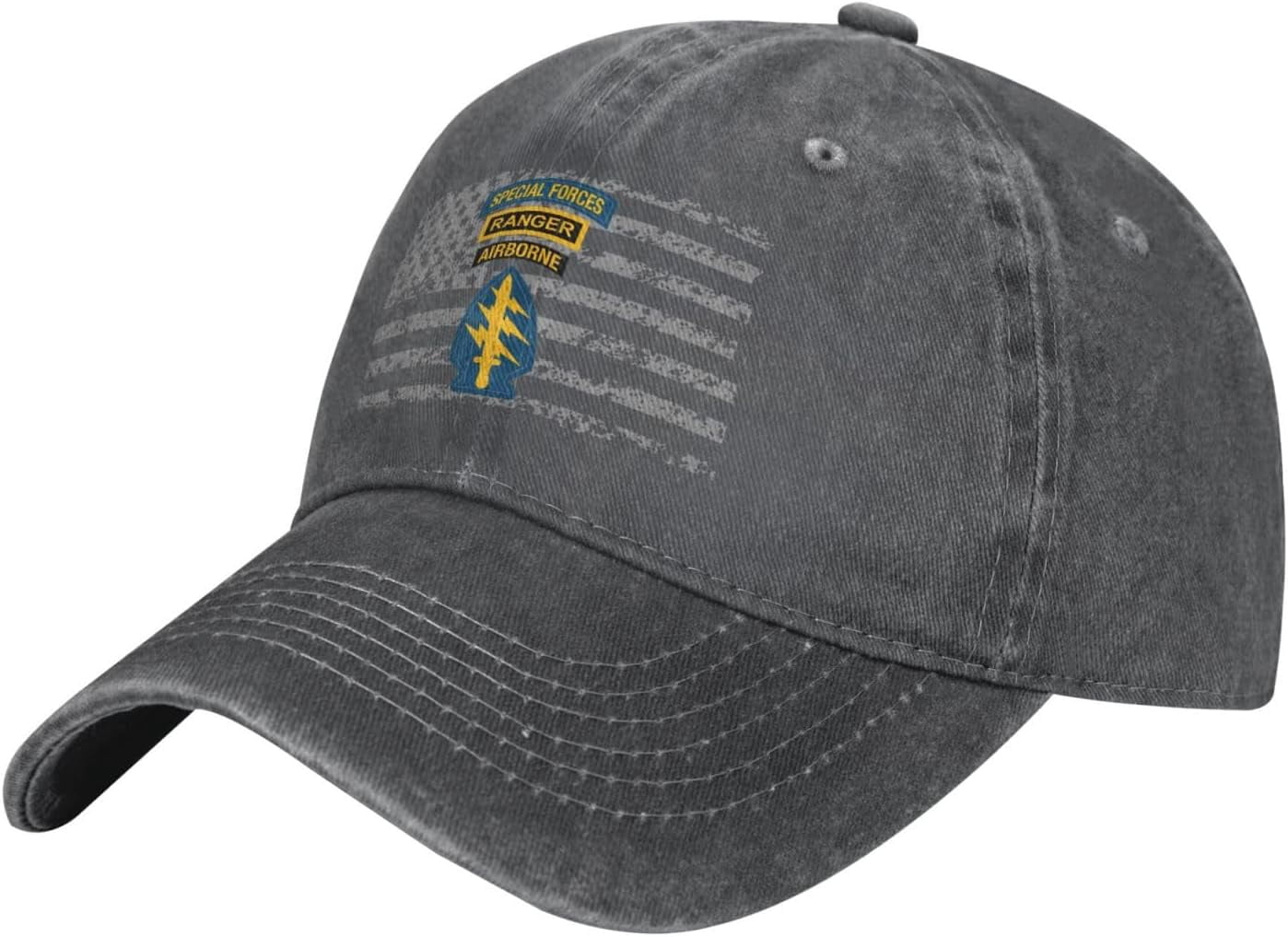 Army - Special Forces Ranger Airborne Denim Trucker Hat Baseball Cap ...
