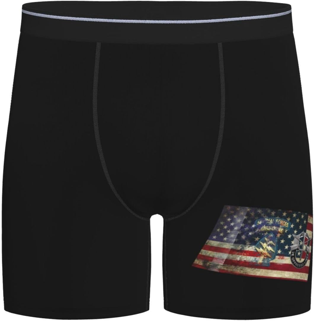 Army Special Forces Retro American Flag Men's Briefs Soft Men's Boxer ...