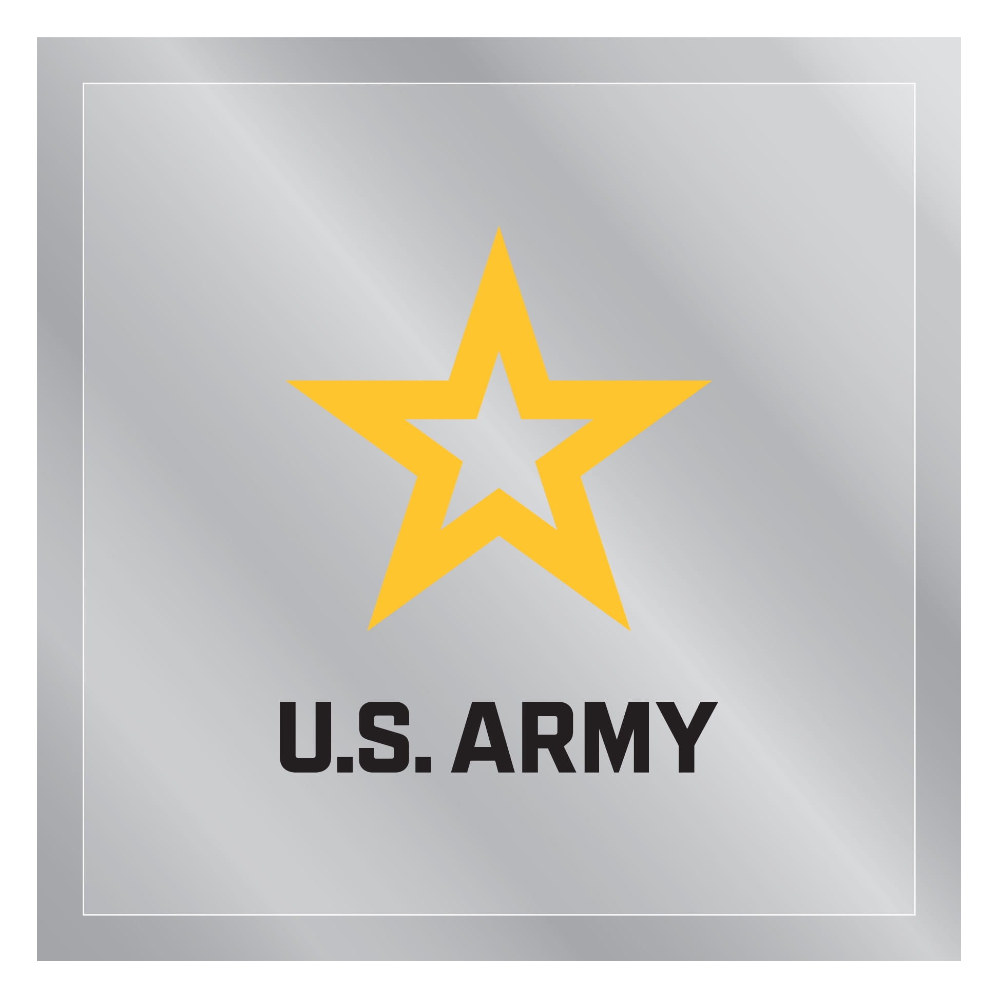 Army Star Logo Clear Sticker - Walmart.com