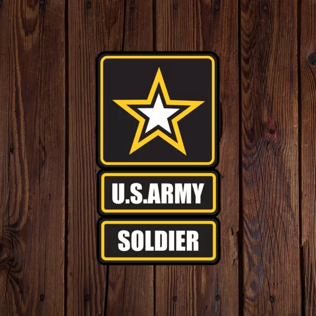 Army Sticker Us Army Soldier Star Novelty Laptop Car Sticker Phone ...