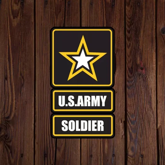 Army Sticker Us Army Soldier Star Novelty Laptop Car Sticker Phone ...