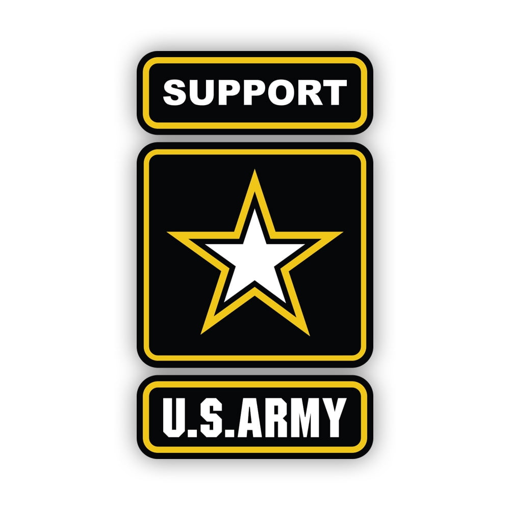 Army Support Sticker Decal - Self Adhesive Vinyl - Weatherproof - Made ...