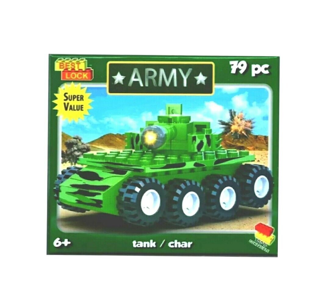 Army Tank Best Lock Military Vehicle Set Rare (Building- Block Toys ...