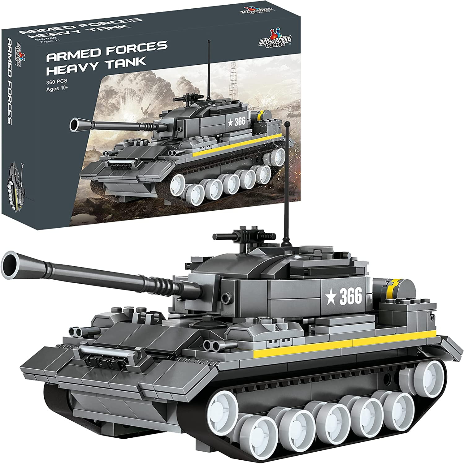 Military Army Tank Building Block Set - 340Pcs - Walmart.com
