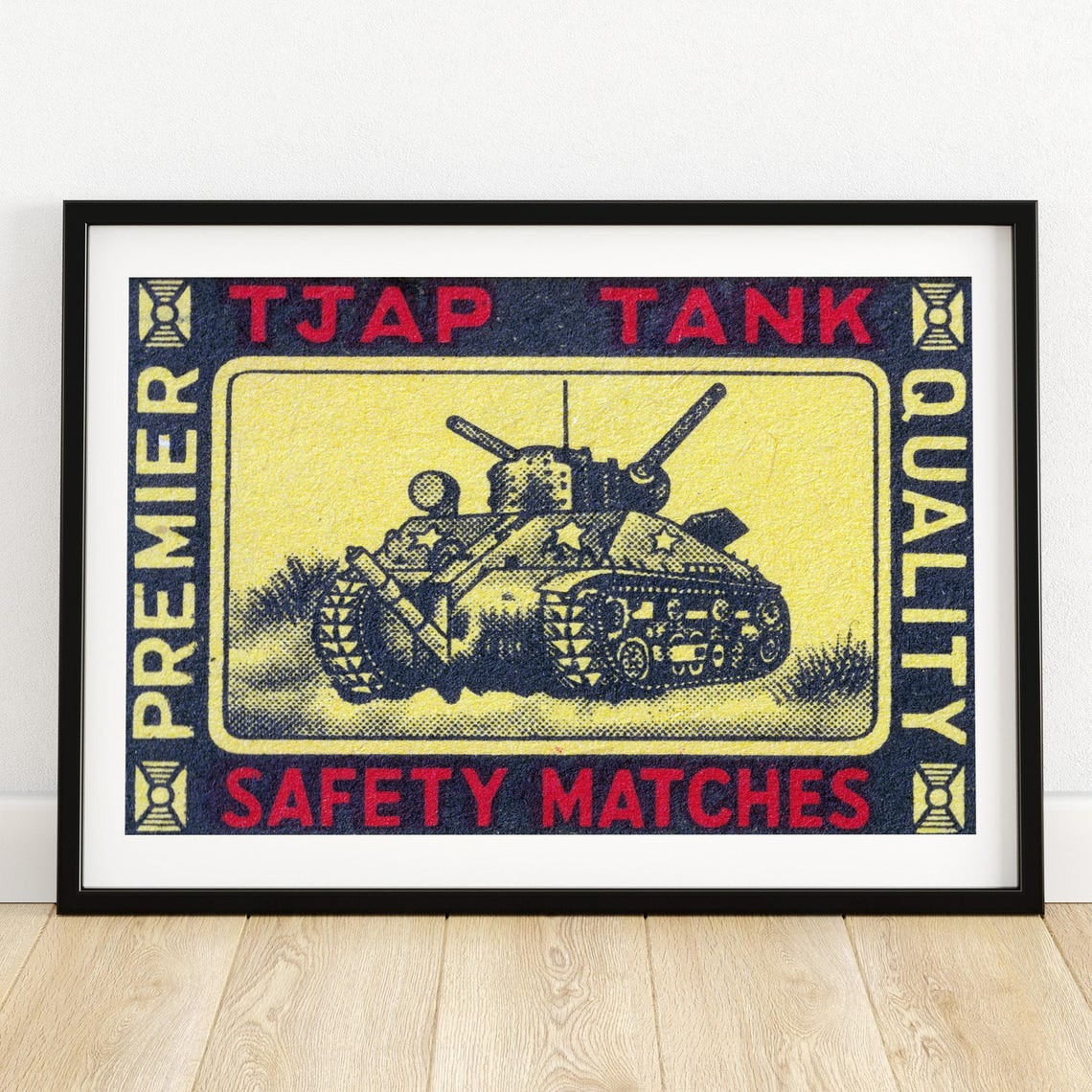 Army Tank - Matchbox Print - Aesthetic Wall Art - Vintage Eastern ...