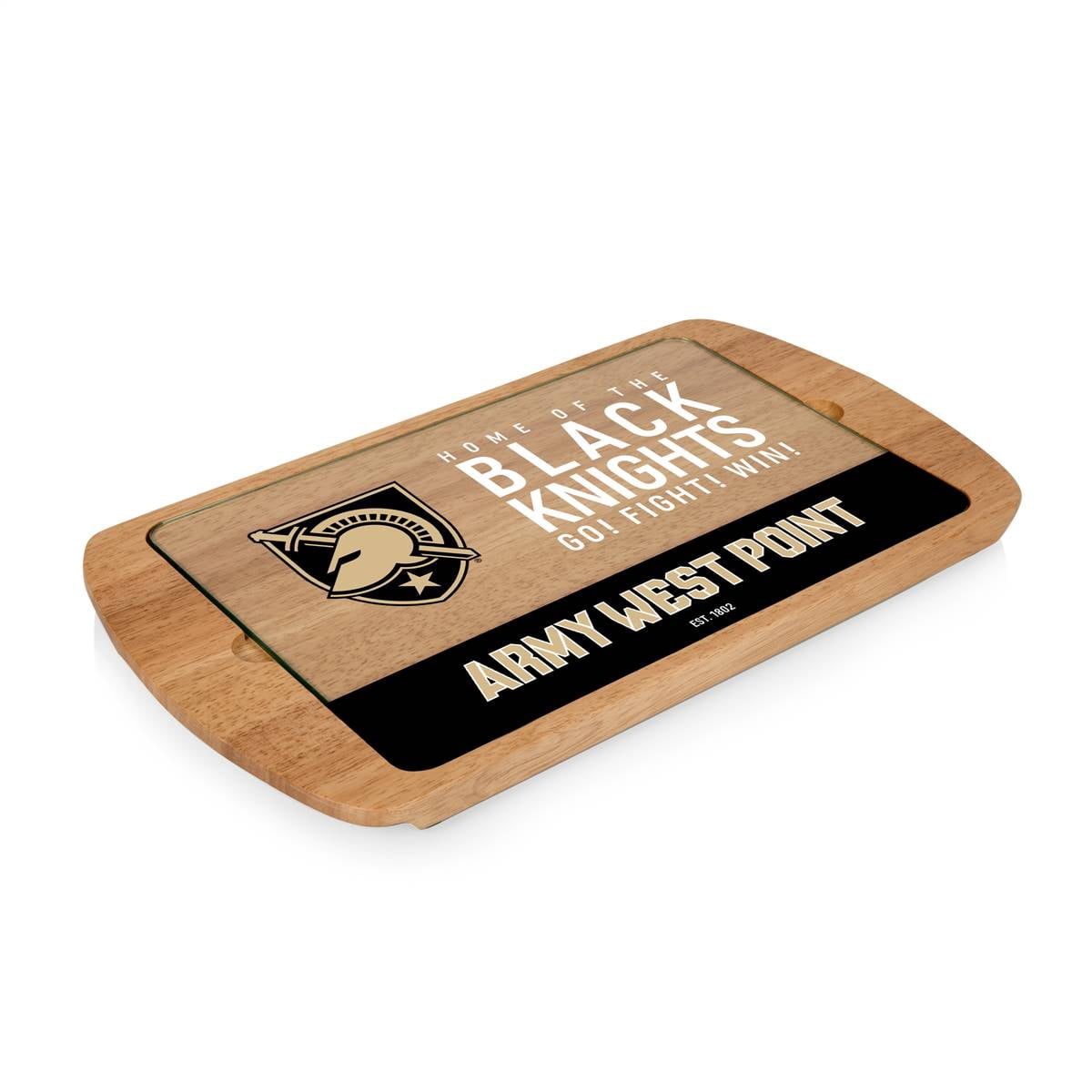 Army Team Sports Black Knights Glass Top Serving Tray - Walmart.com