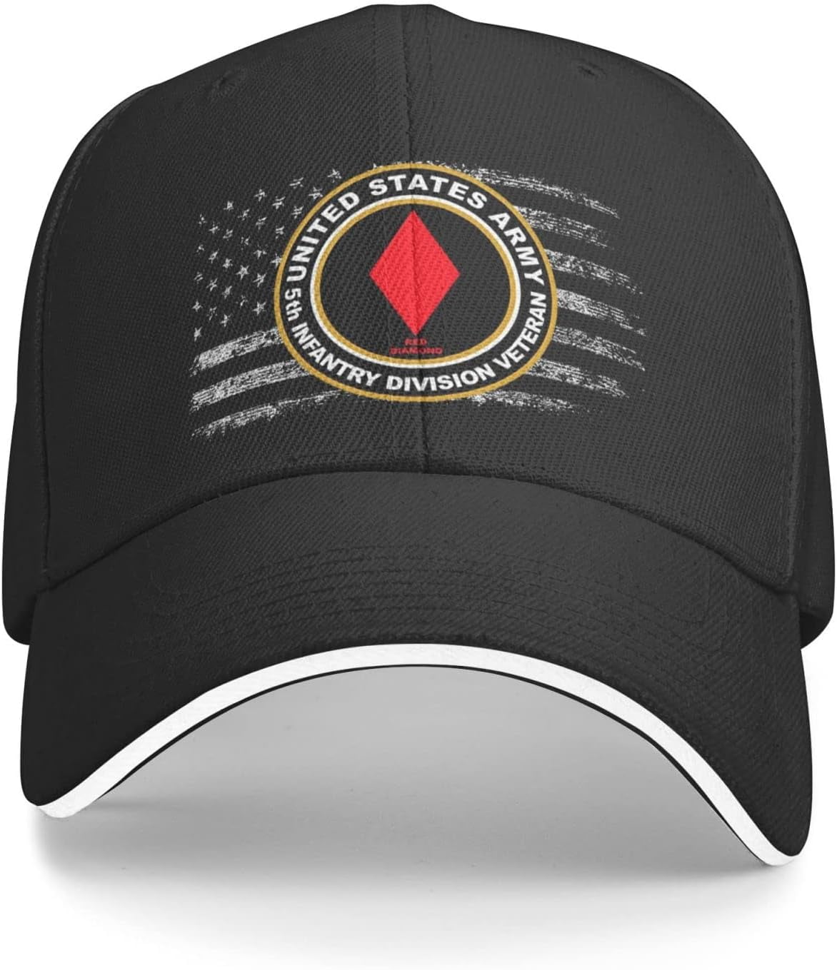 Army Veteran 5th Infantry Division Cap Hats for Men Women Baseball Cap ...