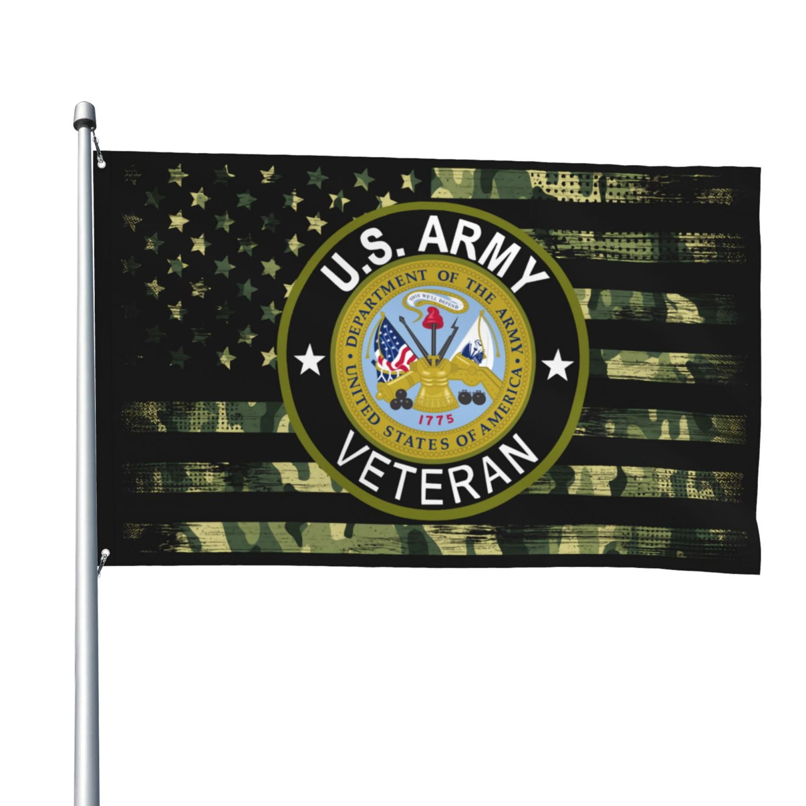 Army Veteran Flags for Yard Outside Decorations 4x6 Ft Double Sided for ...