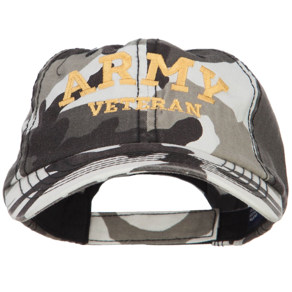 Army Veteran Letters Embroidered Camo Cap - City OSFM - Walmart.com
