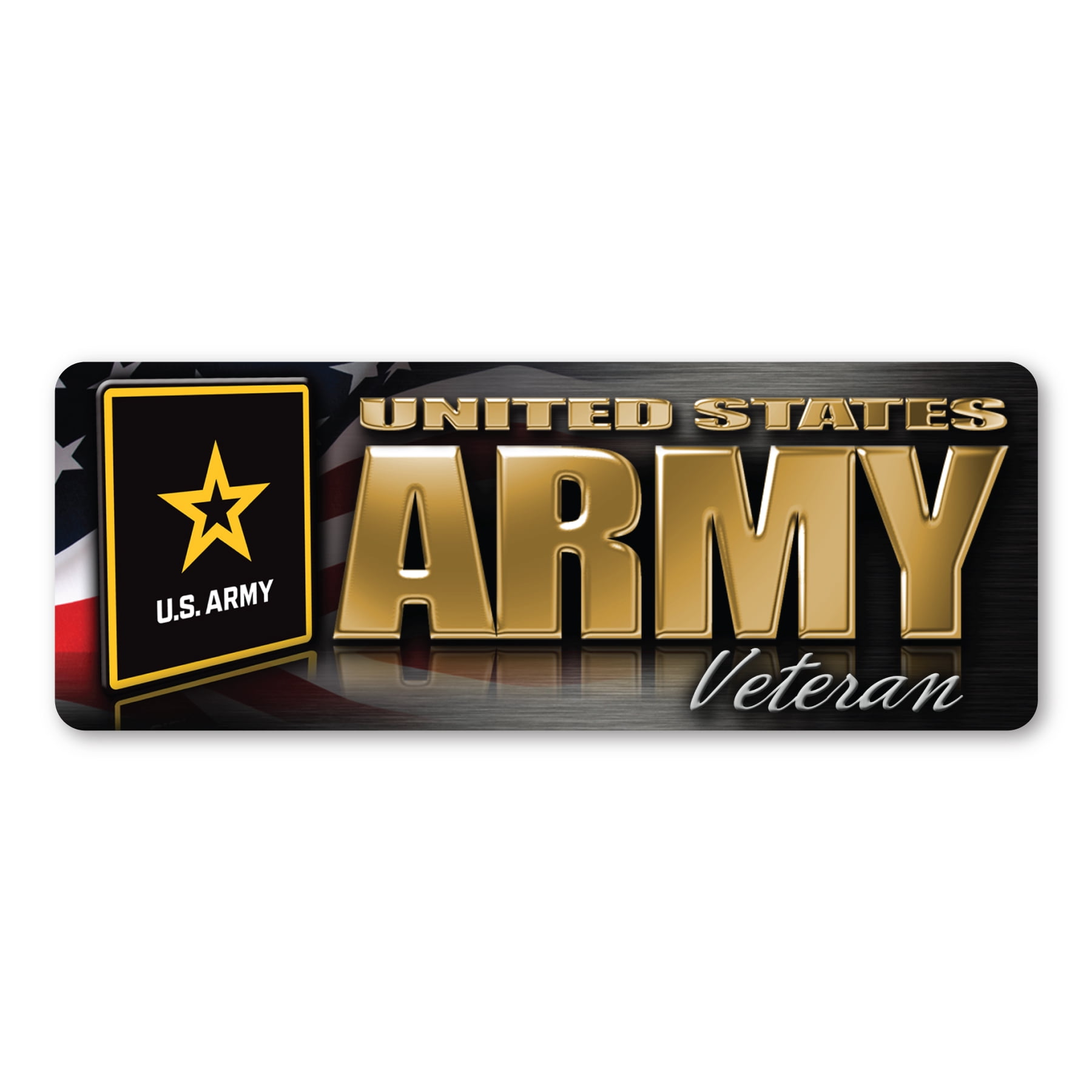Army Veteran Mini Bumper Strip Magnet - Walmart.com